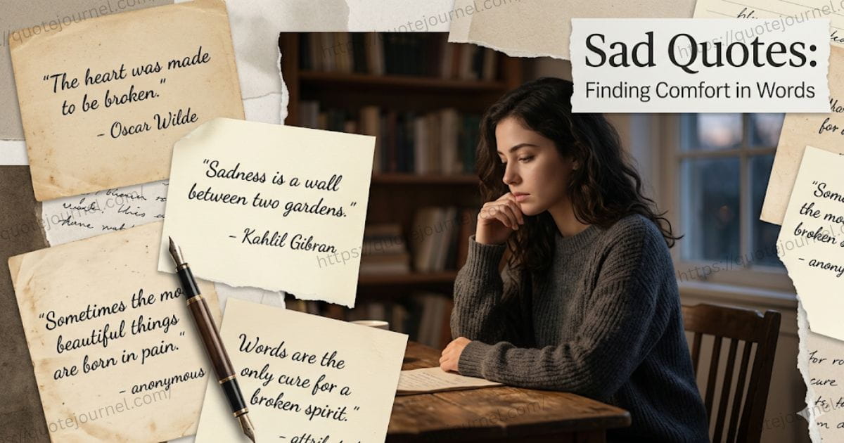 30+ Understanding Sad Quotes: Words That Speak Your Heart